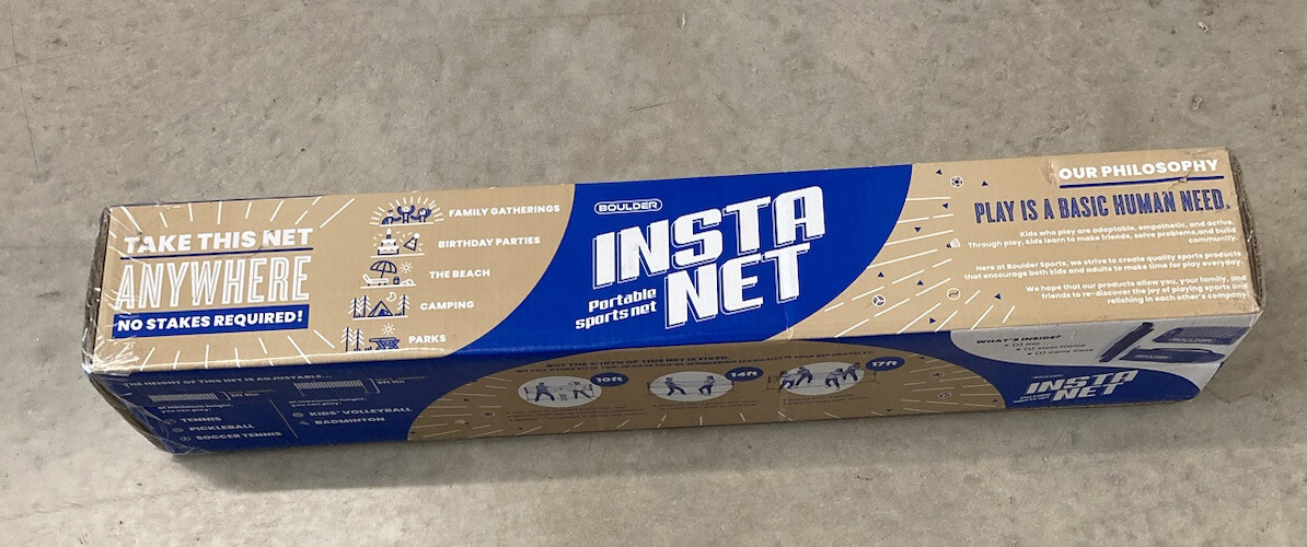 Boulder Badminton Pickleball Net-Height Adjustable Portable Net, 14ft ...