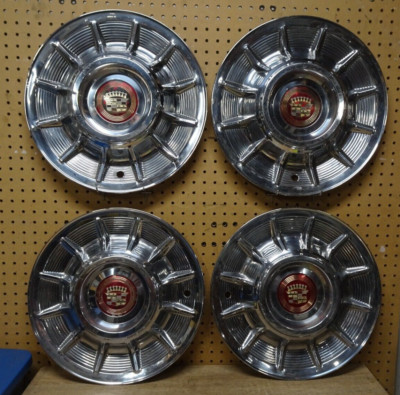 1957 Cadillac Hub Caps 15" Set of 4 Caddy Wheel Covers Hubcaps 57 | 15 ...