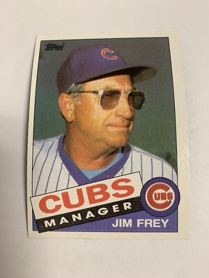 1985 Topps Manager Jim Frey Chicago Cubs | eBay