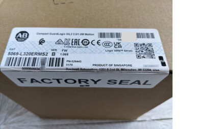 New AB 5069-L320ERMS2 /B GuardLogix 5380 2MB User 1MB Safety 8 Axes ...