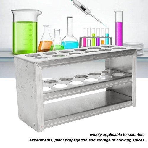 Metal Test Tube Rack 12 Holes 0.75in Strong 3 Tiers Stainless Steel ...