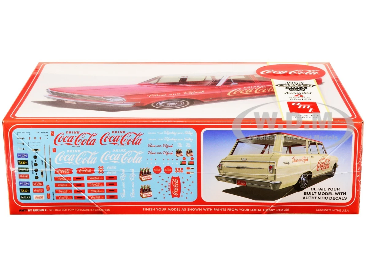 AMT 1/25 Scale 1963 Chevy II Station Wagon With Trailer, 53% OFF
