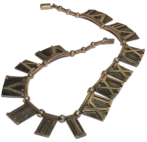 MARGOT DE TAXCO 1950s STERLING SILVER AM PM MID CENTURY MODERN ARTISAN ...