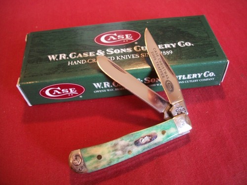 Vintage 2004 Case XX Tiny Trapper #62154 SS, Green Appaloosa Bone, NOS NIB | eBay