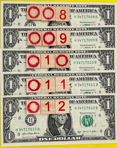 New 2021 UNC BEP Sequential ( Lot Of 5 ) Fancy Serial Number One Dollar ...