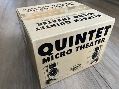 Klipsch Quintet Micro Theater 2.0 - NEW Factory Sealed pair of WHITE ...