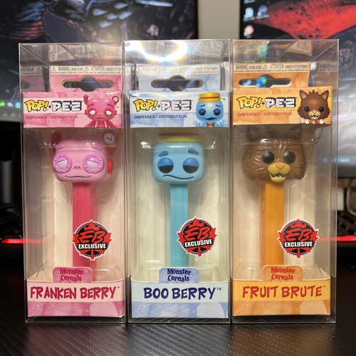 RARE FUNKO POP! + PEZ EB Games Exclusive Monsters Cereal Trio ...