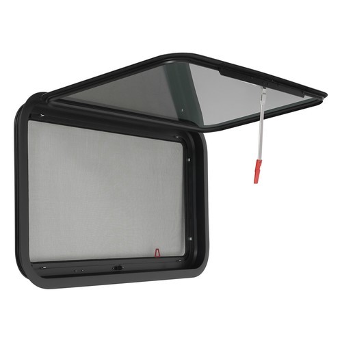 36"x20" RV Emergency Push Out Exit Window w/ Trim Ring & Screen Camper ...
