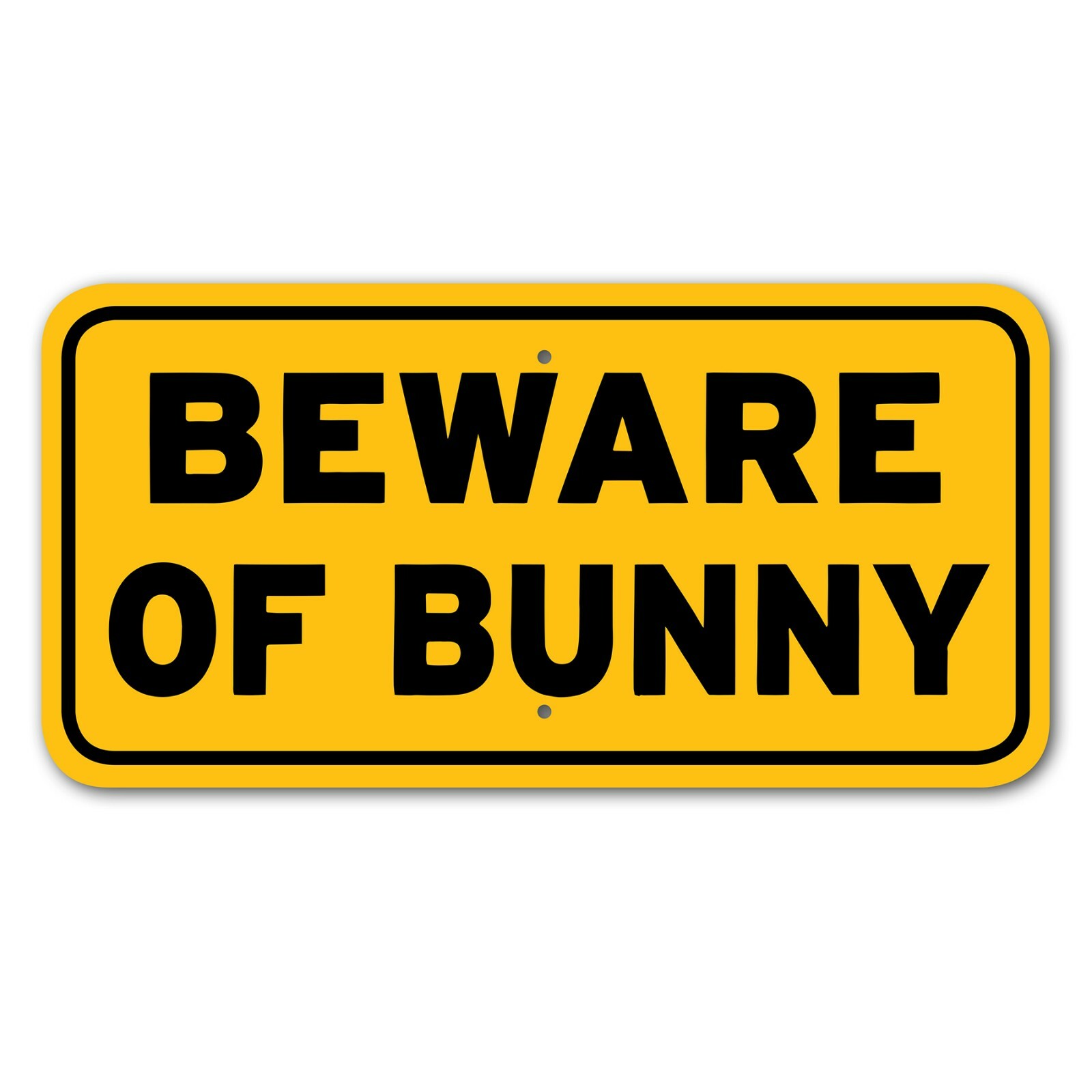 Beware of Bunny Sign Aluminum 6 in X 12 in | eBay