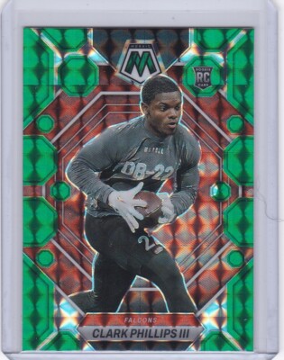 2023 MOSAIC #301 CLARK PHILLIPS III ROOKIE GREEN MOSAIC PRIZM RC ...
