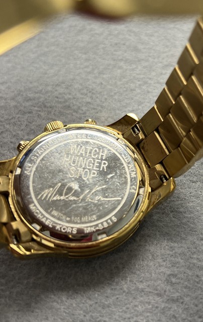 Michael Kors Hunger Stop Mid-Size 100 Series MK5815 Wrist Watch for ...