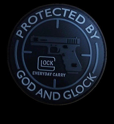 GLOCK FIREARM PROTECTED BY GOD AND GLOCK MORAL RUBBER PATCH | eBay