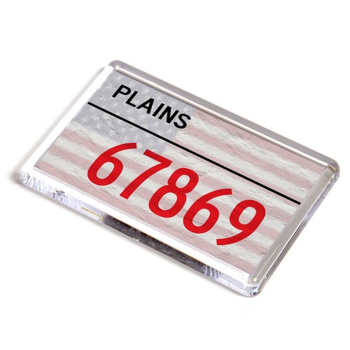 FRIDGE MAGNET - Plains, 67869 - US Zip Code | eBay