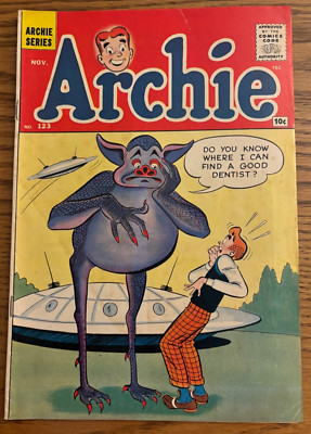 ARCHIE #123 (Archie Comics 1961) - Silver Age UFO Alien Cover | eBay