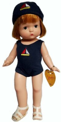 effanbee doll Beach-time Basic Patsy is a 14" doll with a painted face, Red Hair | eBay