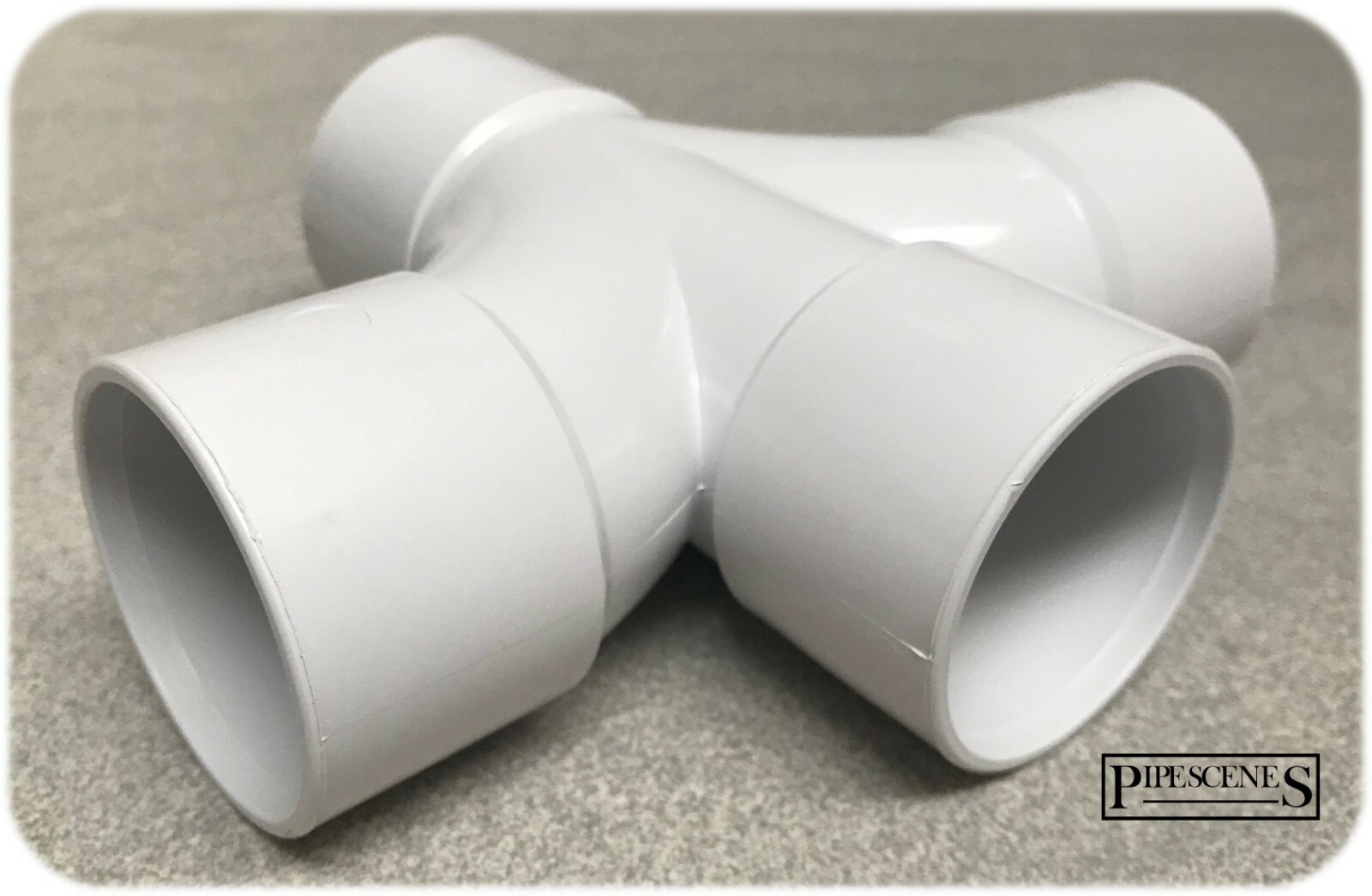 40mm 43mm (1 1/2") Double Branch Cross Tee Waste Pipe 4-Way Junction ...