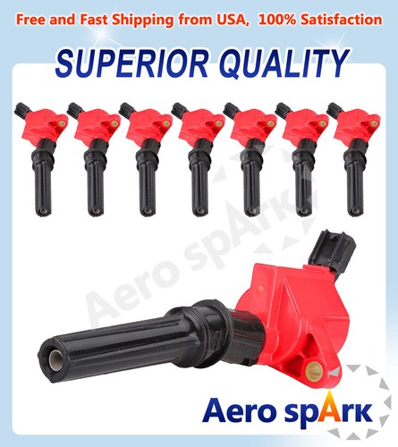 Set 8 High Performance Ignition Coil For Ford Lincoln 4.6L 5.4L FD503 ...