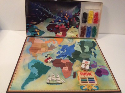 Vtg 1975 Risk World Conquest Military Strategy Continent Board Game ...
