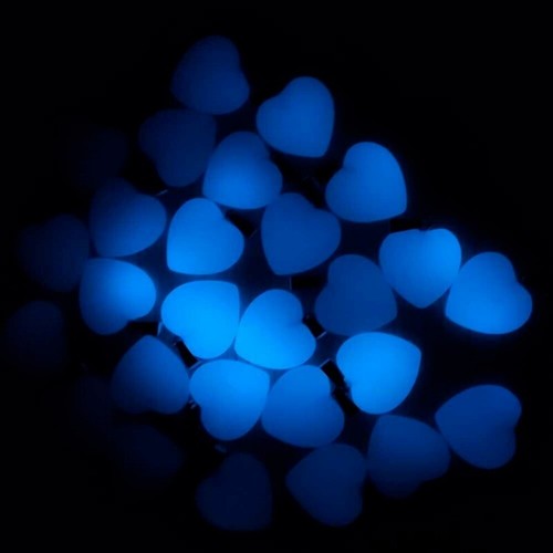 500pcs Blue Luminous Stone Heart Shape Pendants Wholesale for Jewelry ...