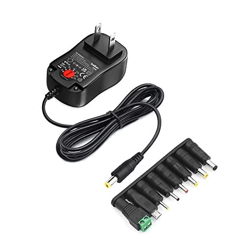 Belker 24W Universal AC/DC Adapter Multi-Voltage Regulated Switching ...