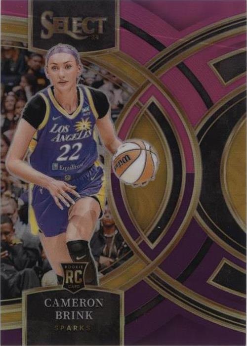 2024 Panini Select WNBA - Premier Level Cameron Brink #191 Pink ...