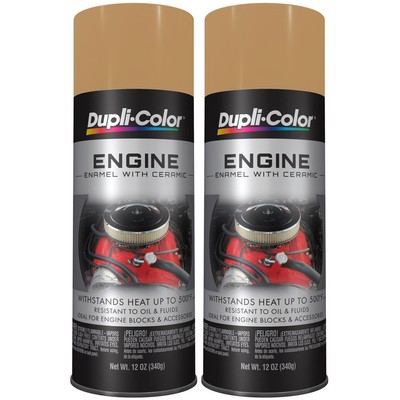 Duplicolor DE1638 (2-Pack), Engine Enamel Paint, Cummins Beige, 12 oz ...
