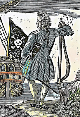 Stede Bonnet "Legendary Pirate" Original Pop Art Print - 13 x 19 Poster ...