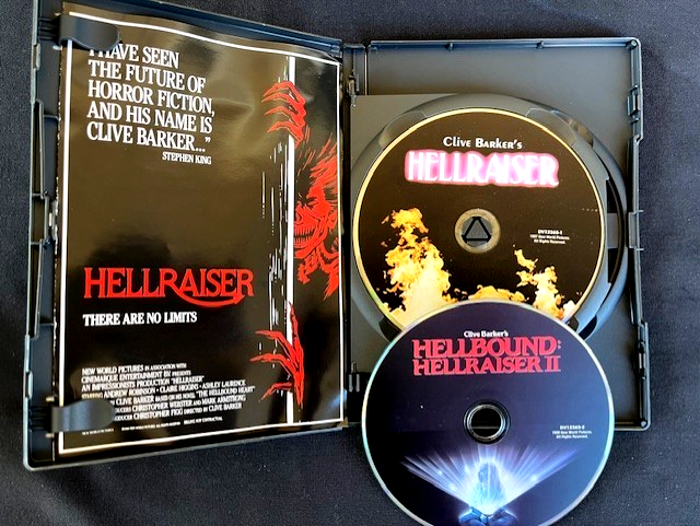 Clive Barker's HELLRAISER & HELLRAISER ll-HELLBOUND DVDs USED & NECA ...