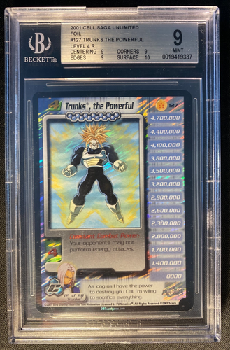 BGS 9 Trunks the Powerful 127 NONE GRADED HIGHER Holy Grail DBZ CCG ...