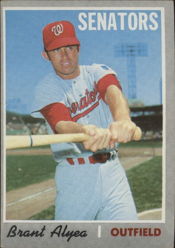 1970 Topps #303 Brant Alyea - Washington Senators | eBay
