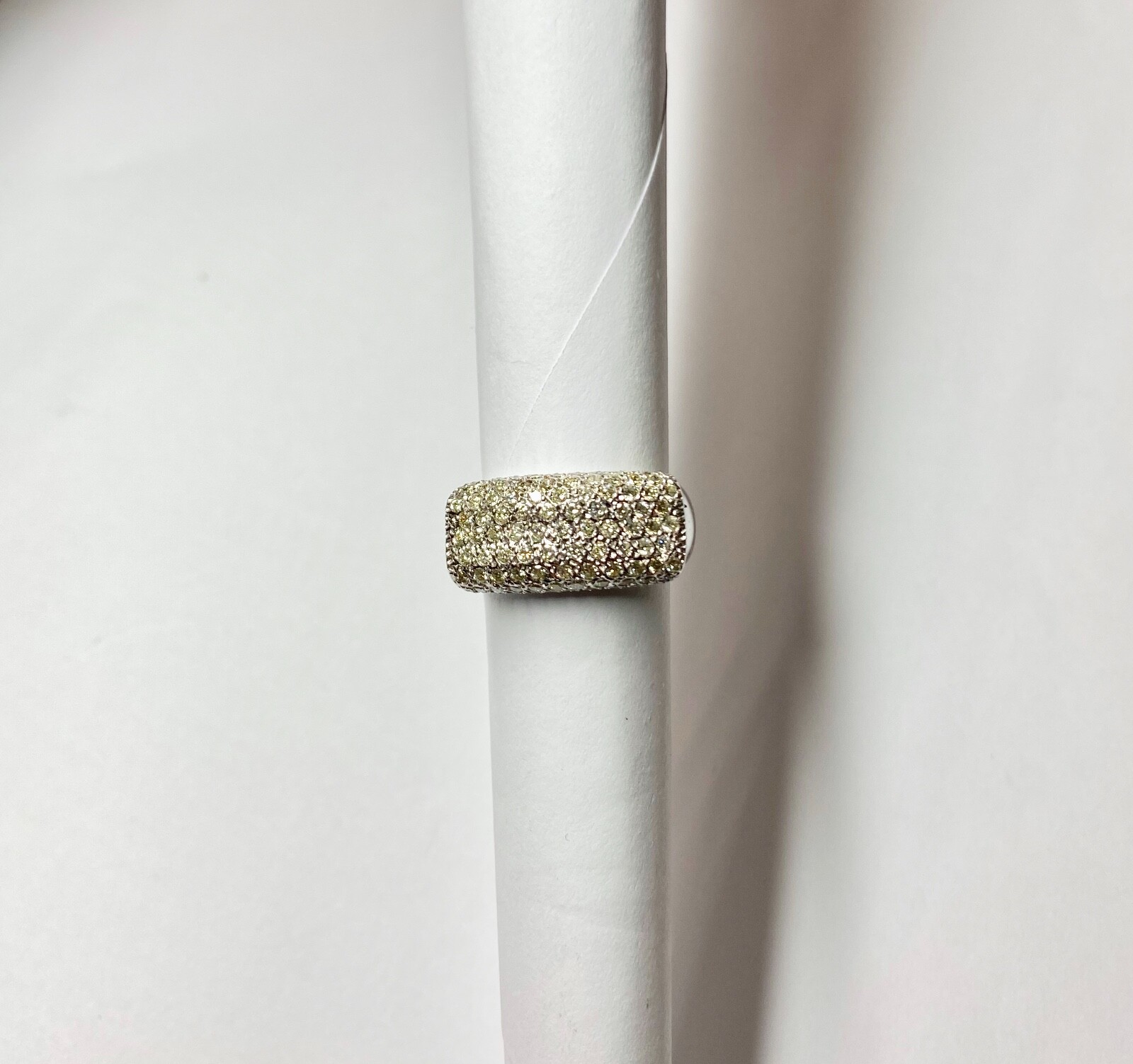 Unisex 18k White Gold Ring with 1.67ct Diamonds (Size 7) | eBay