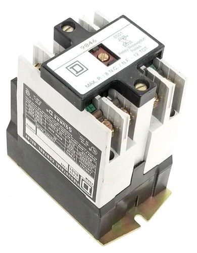 SQUARE D 8501-X0-00 CONTROL RELAY 9845 SER. A 9998-X62 W/ 8501XC1 RELAY ...
