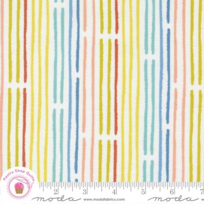 Moda DELIVERED WITH LOVE 25136 11 Stripe Multi Paper&Cloth Quilt Fabric ...