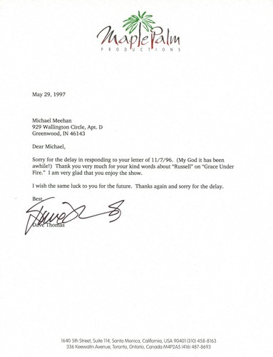 Dave Thomas Signed Letter | eBay
