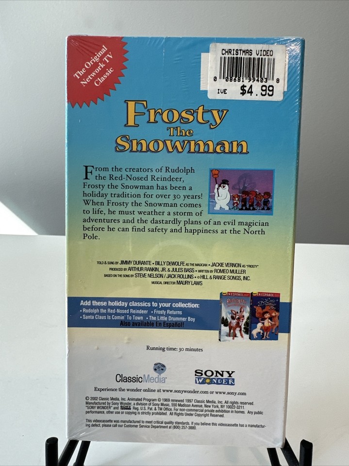Frosty The Snowman (as seen on CBS) Holiday Classics Collection VHS | eBay