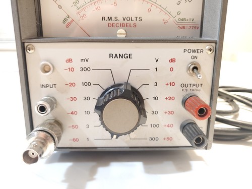 LEADER LMV-181A AC MILLIVOLTMETER RMS Analog Volt Meter Audio DB | eBay