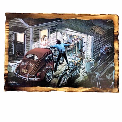 David Mann 70s Wall Art Full Easyriders Centerfold Chopper VW Trike ...