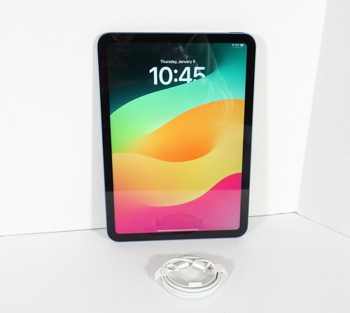 Apple iPad 10.9" 64GB 10th Gen Blue Wi-Fi- MPQ13LL/A- WARRANTY TO 2026 ...