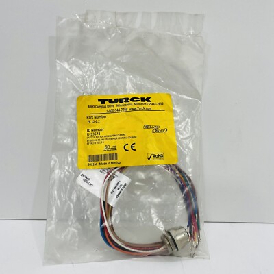 Turck FK 12-0.2 EuroFast 12-Pin M12 Female Connector ~NEW~ | eBay