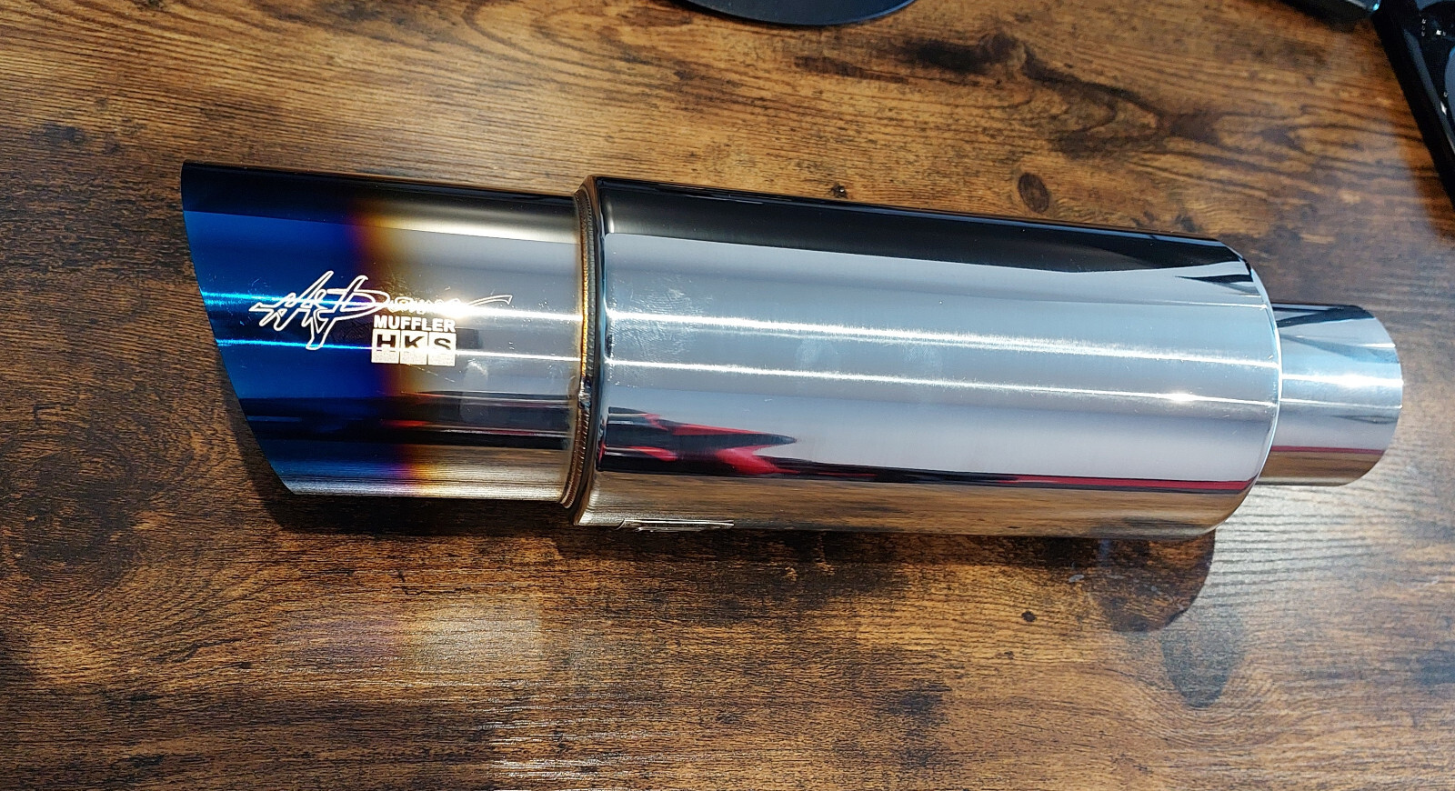 HKS Style JDM 3.5" Slash Tip Stainless Steel Sport Exhaust Muffler 2.5 ...