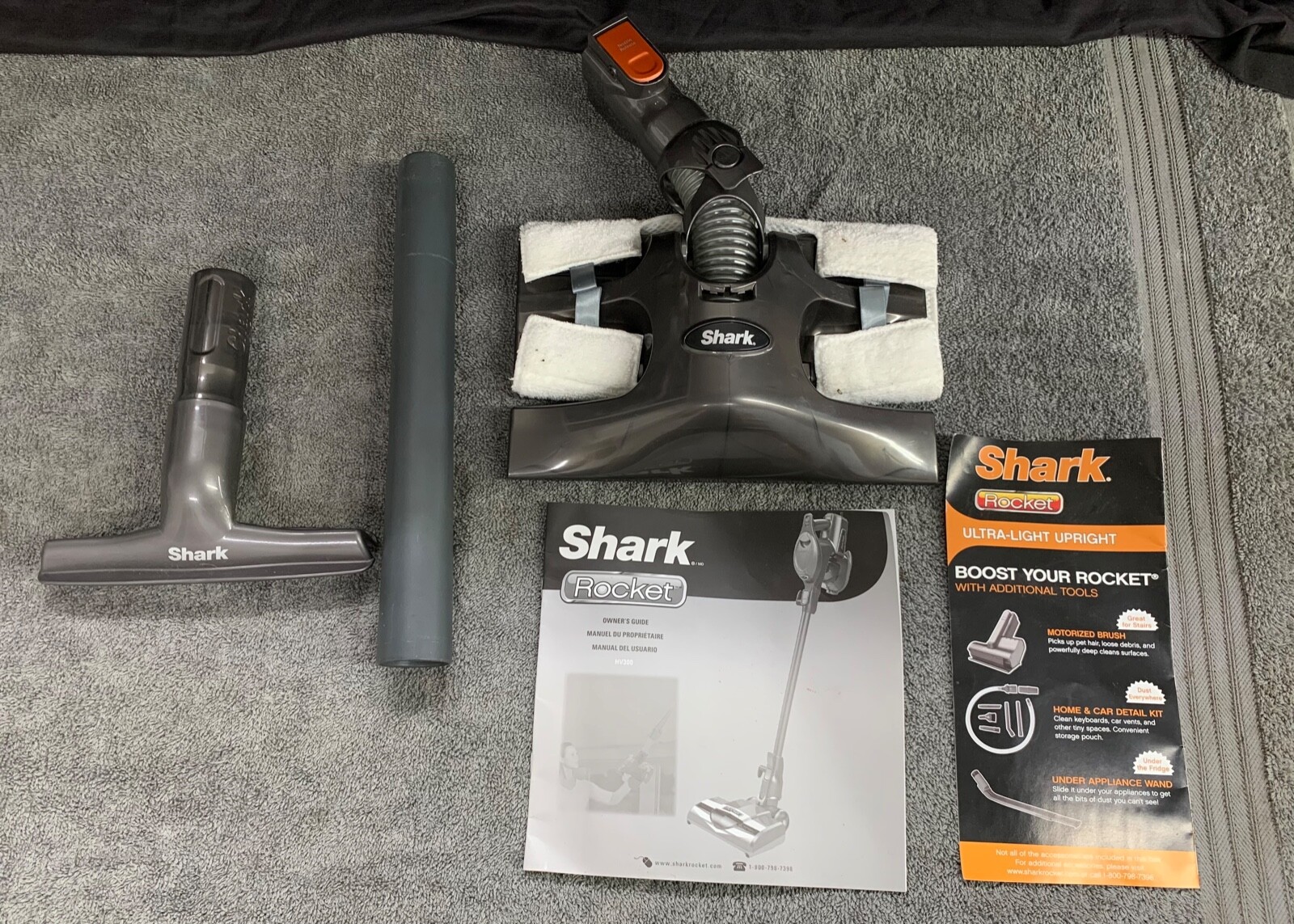 Shark Rocket - Lower Sweeper Assembly w/ Wide Upholstery , Crevice Tool ...