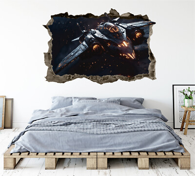 Aircraft Wall Decal 3D AI Graphic Mural Poster Art Sticker Airplane ...