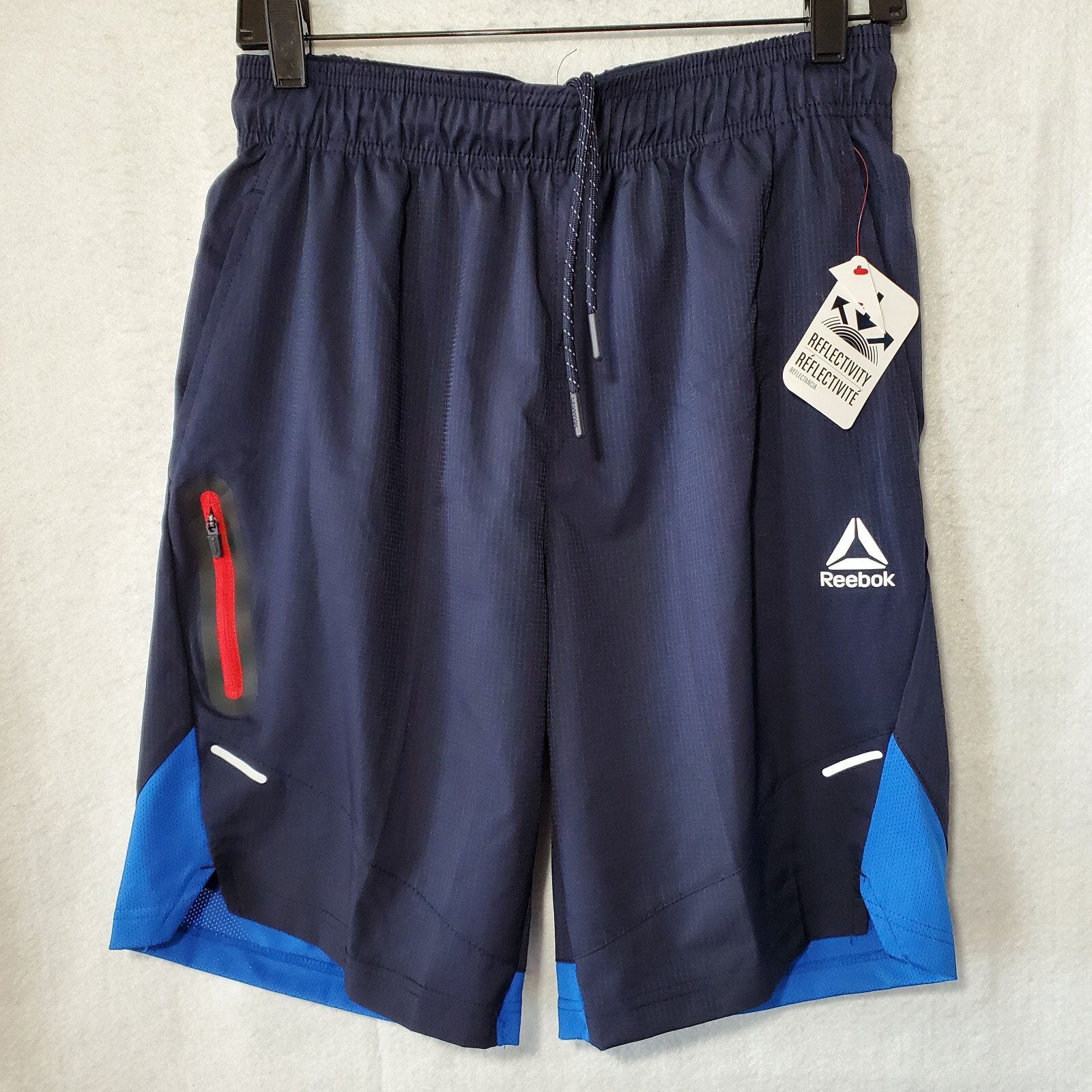 Reebok Short Men Small Running Basketball Gym Blue Sports Workout ...