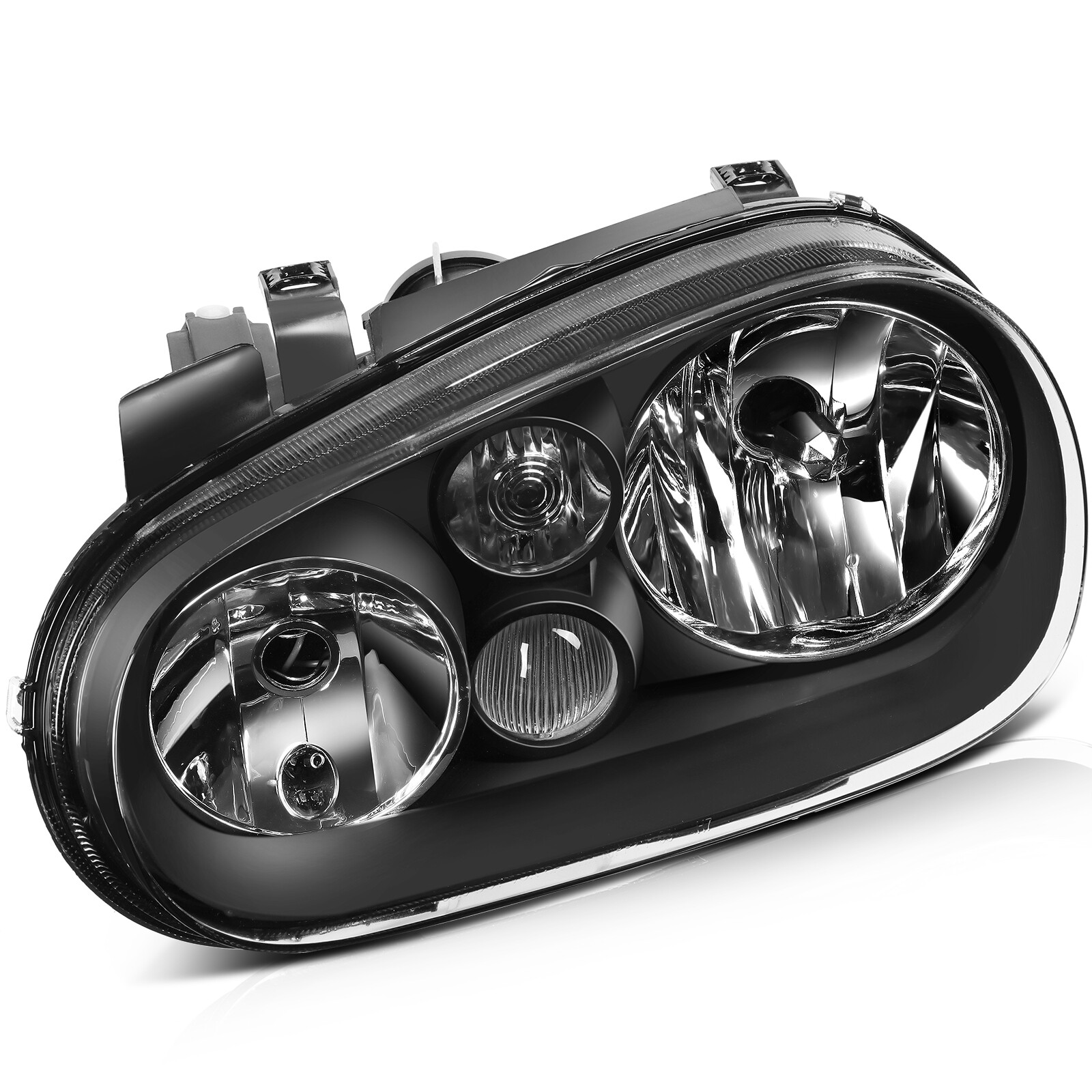 Headlights Assembly For 99-06 Volkswagen Vw Golf Front Balck ...