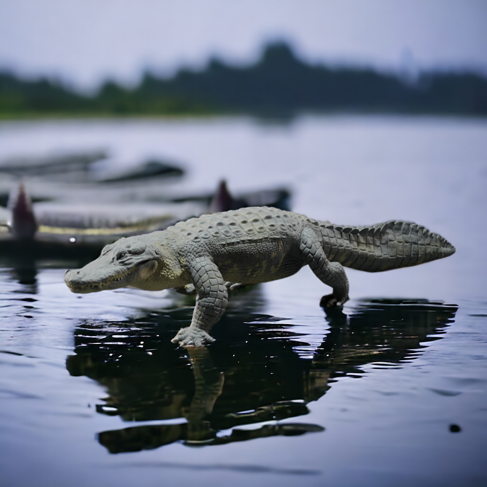 Alligator Walking Resin 3d printed Unpainted Model Railroad Diorama ...