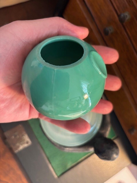 Vtg Small 3" Frankart Style Art Deco Ash ball Ashtray Ashball Orb ...