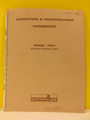 Manuals & Books - Datapulse Model
