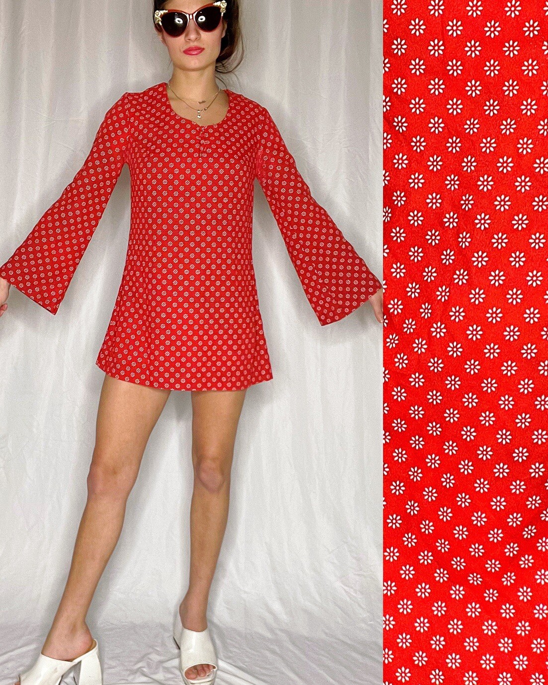 70s mini dress - Gem