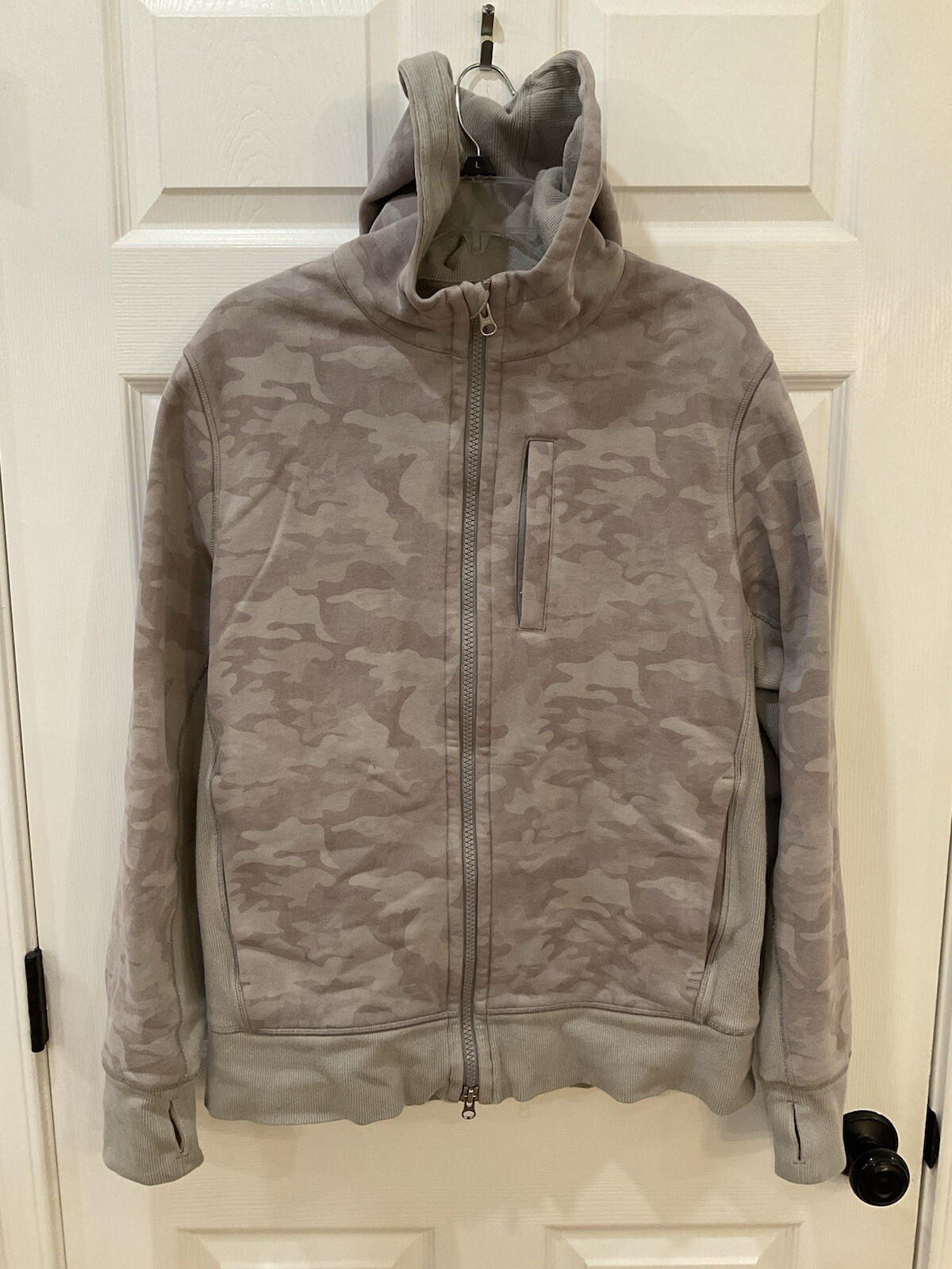 Vintage Lululemon Mens Pacific Coast Hoody Gray Camo … - Gem