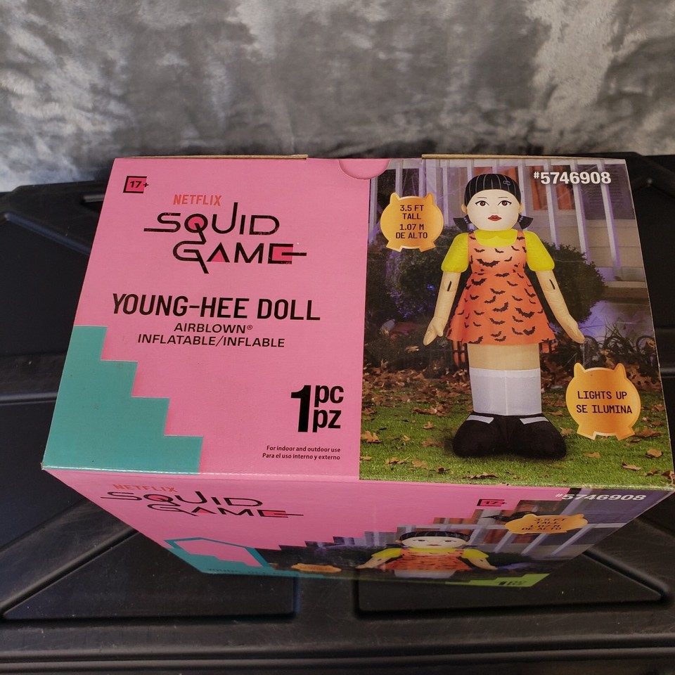 Squid Game Young Hee Doll Inflatable HALLOWEEN 3.5 FT LED Horror ...